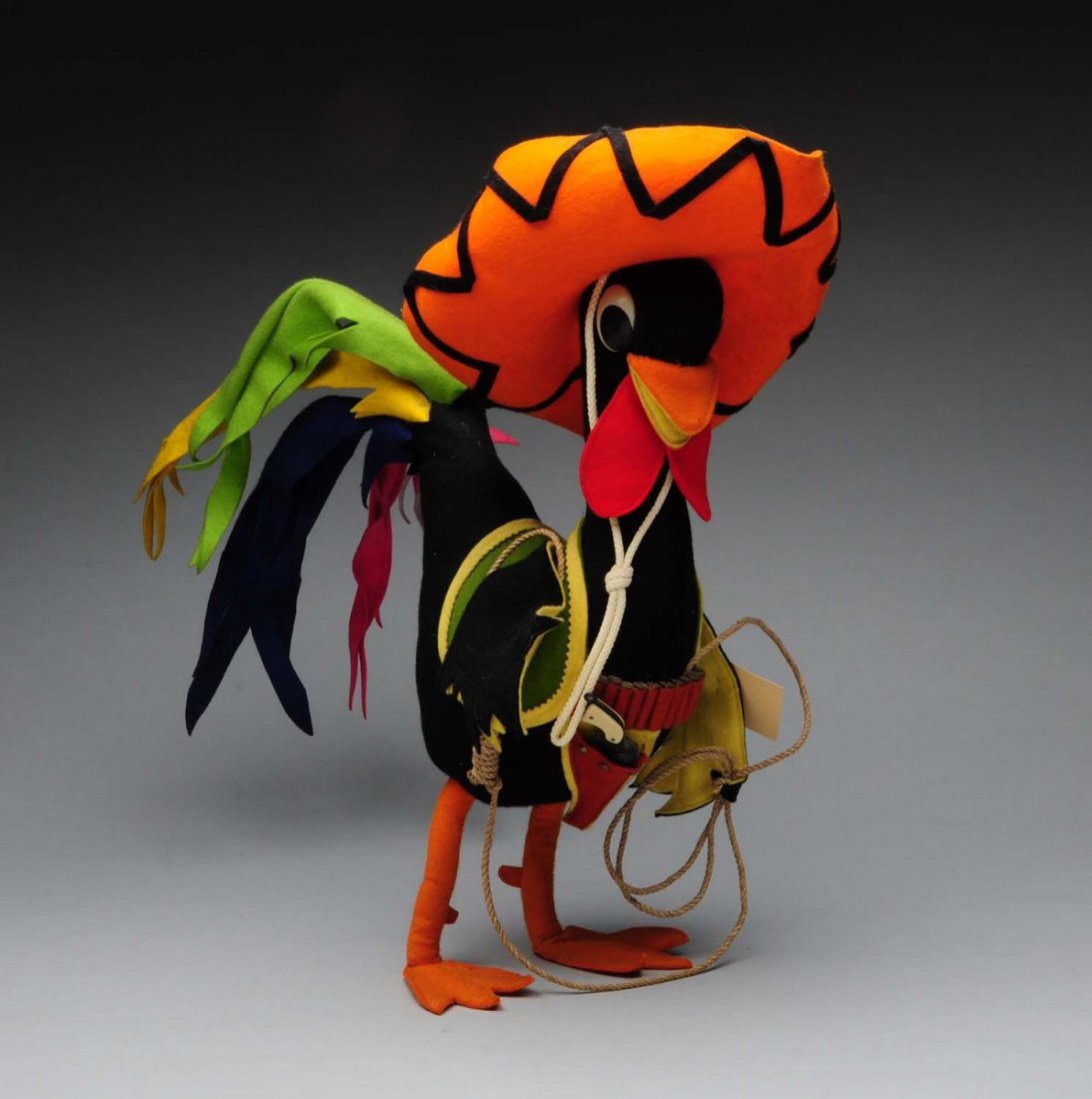 Unusual Stuffed Felt Rooster by Lars.