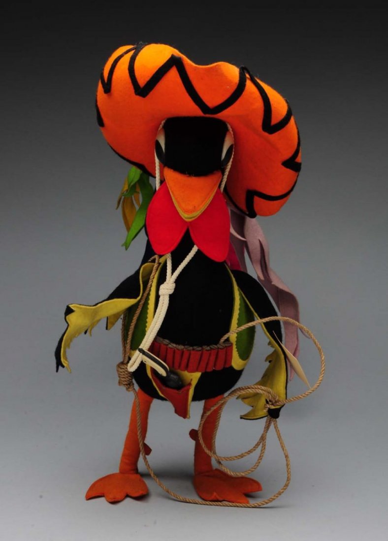 Unusual Stuffed Felt Rooster by Lars.