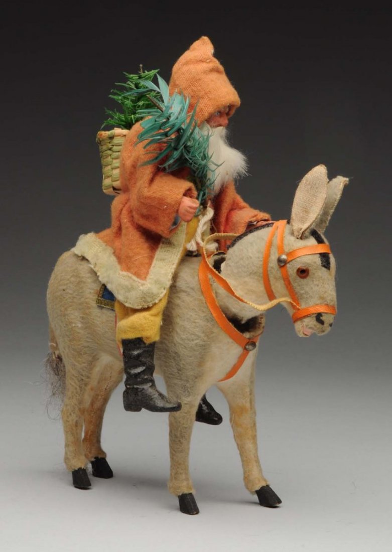 Seated Santa on Nodding Donkey.