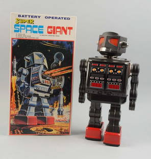 Tin Litho Battery Operated Super Space Giant.