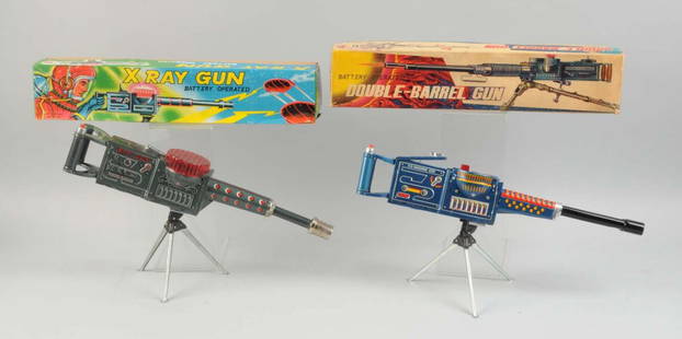 Japanese Tin Litho Battery Operated X Ray Gun.