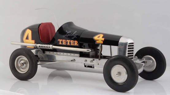 A Dooling Bros Front Drive Gas Powered Tether Racing Car