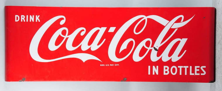 Coca Cola Porcelain Sled Sign