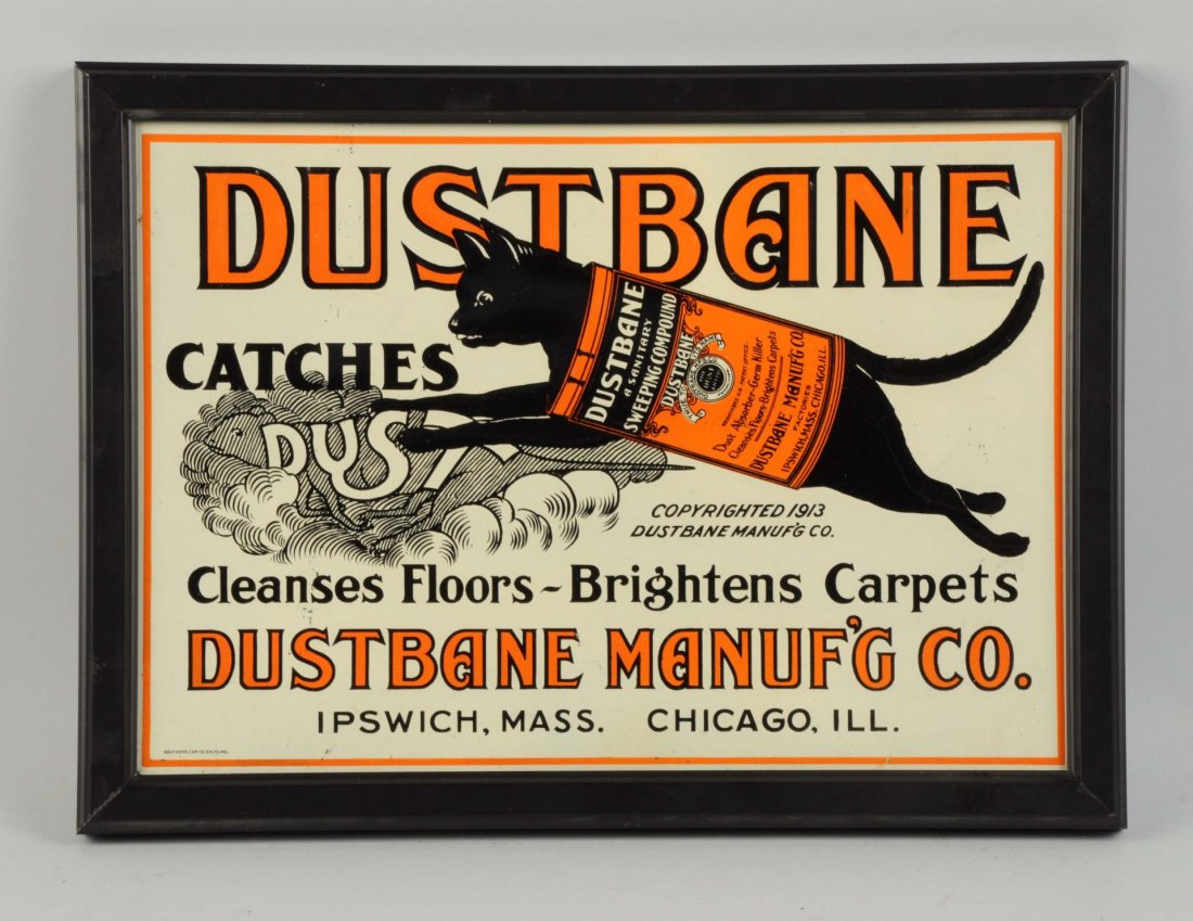 Dustbane Compound Tin Litho Sign.