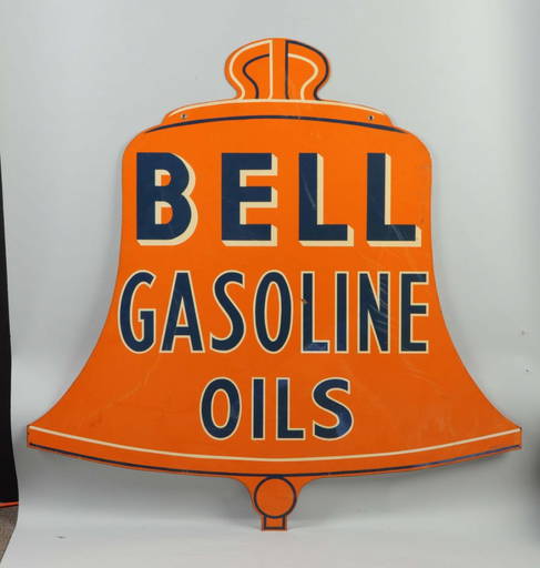 Bell Gasoline Oils Sign.