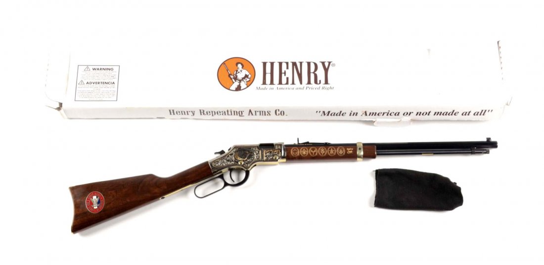 Boxed Henry Eagle Scout Commemorative Rifle (C).