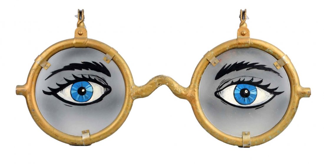 Figural Eyeglasses Optometrist Trade Sign