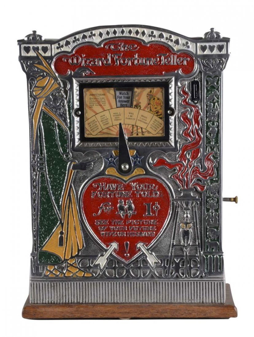 1¢ Mills Wizard Fortune Teller Arcade Game
