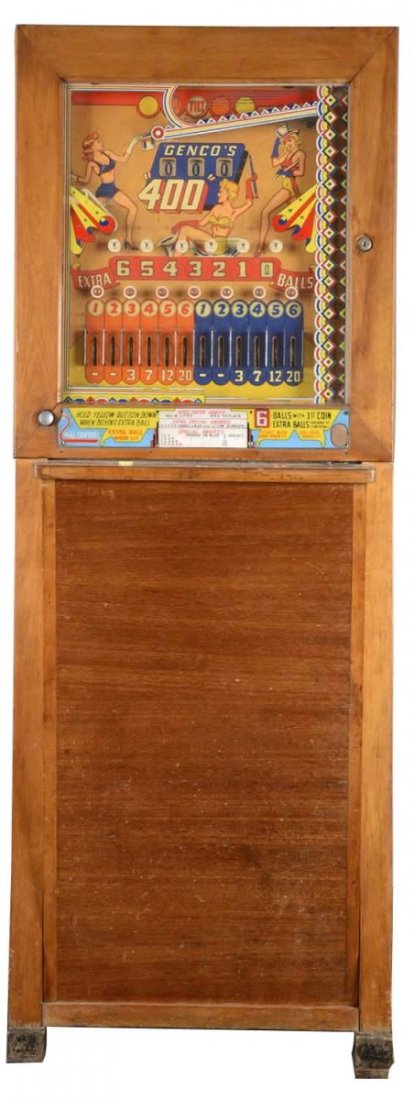 Coin-Op Genco's 400 Vertical Pinball Machine