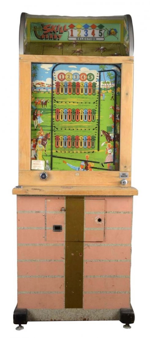 5¢ Bally Skill Derby Vertical Pinball Machine