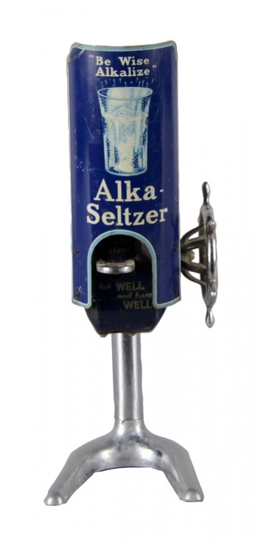 Alka-Seltzer Advertising Dispenser & Bottle
