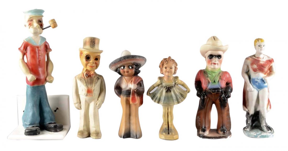 Lot Of 6: Various Carnival Chalkware Statues - Jan 31, 2016 | Dan ...