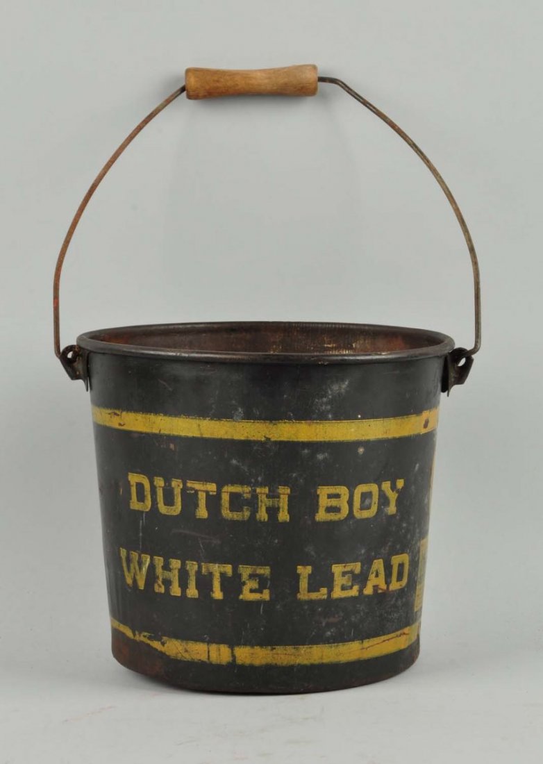 Dutch Boy White Lead Paint Bucket.