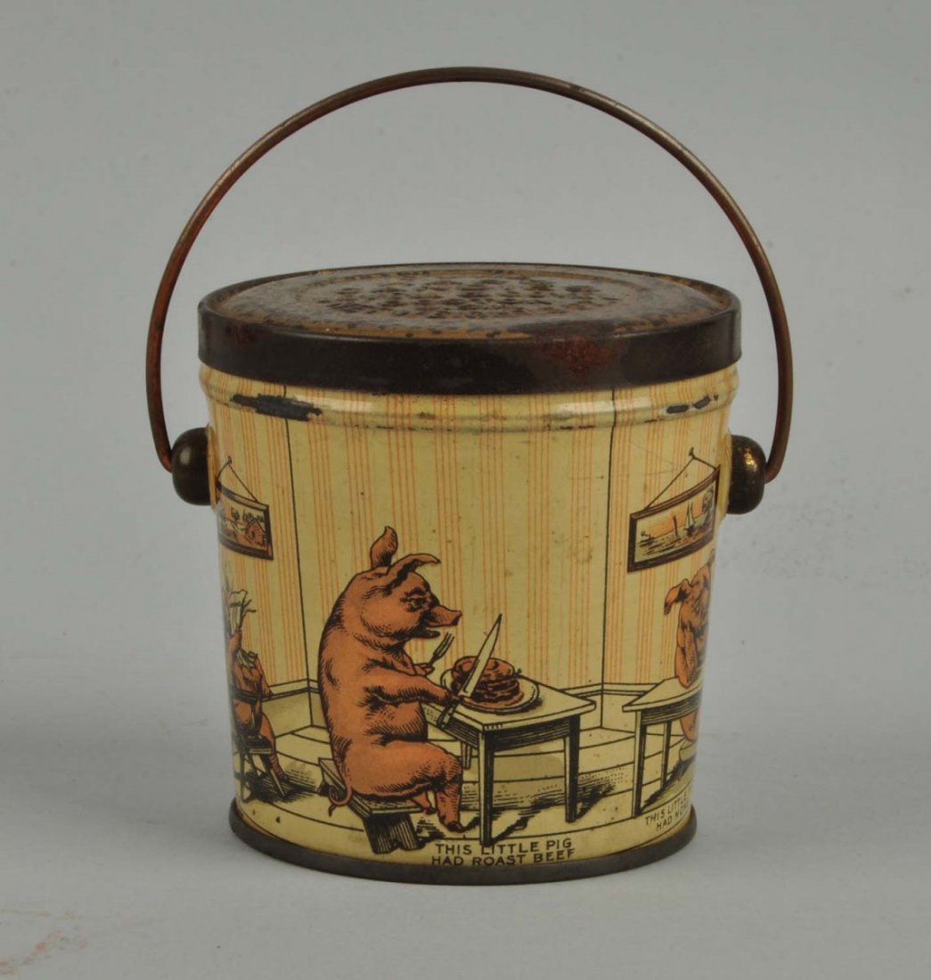 3 Little Pigs Candy Tin Pail.