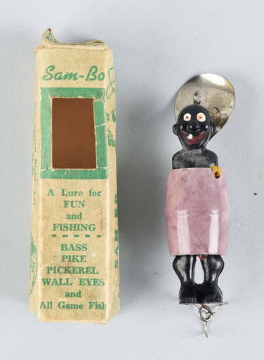 Vintage Sam Bo Fishing Lure In Box.