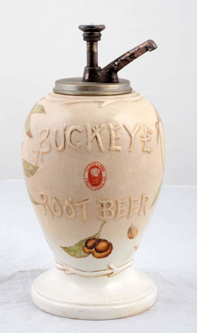 Stearns' Root Beer Syrup Dispenser