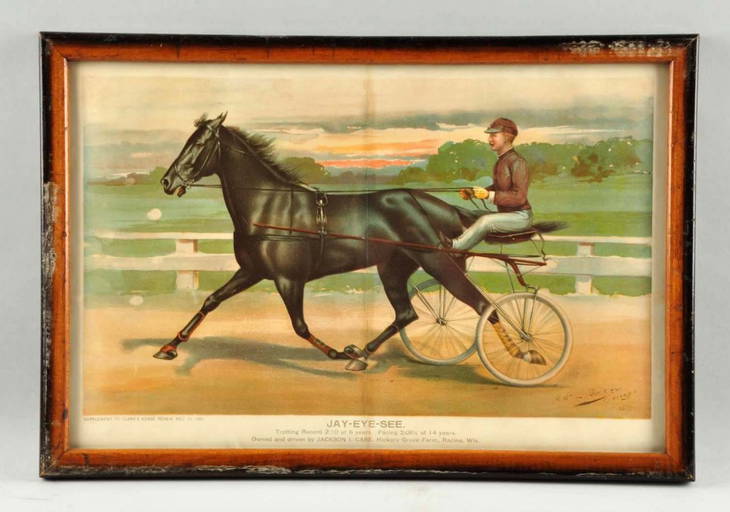 Jay Eye See Horse Racing Advertising Poster.