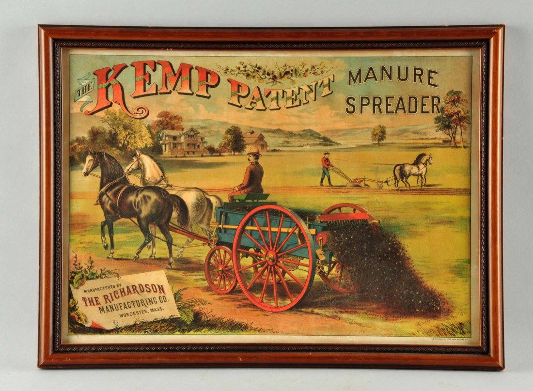 Kemp Patent Manure Spreader Poster.