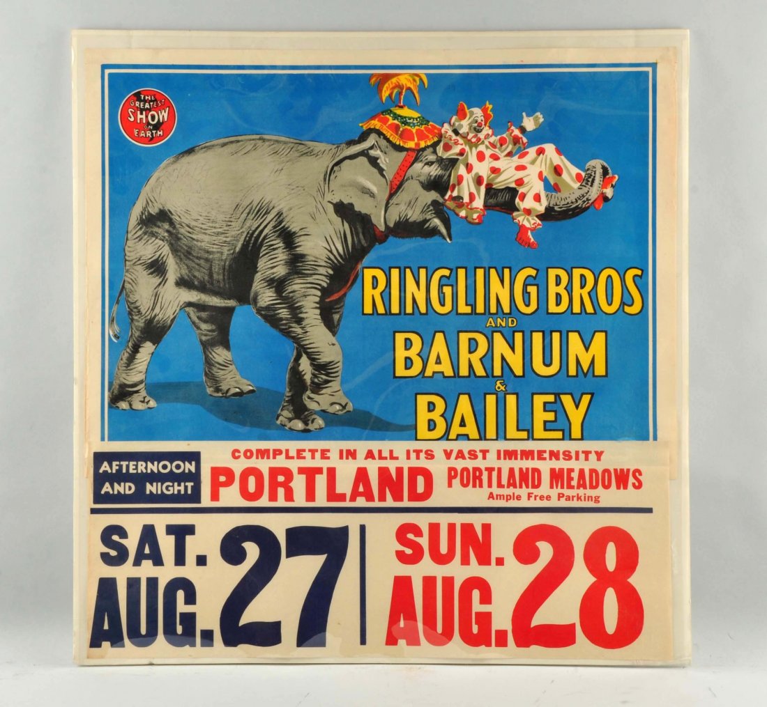 Ringling Bros. Advertising Poster.