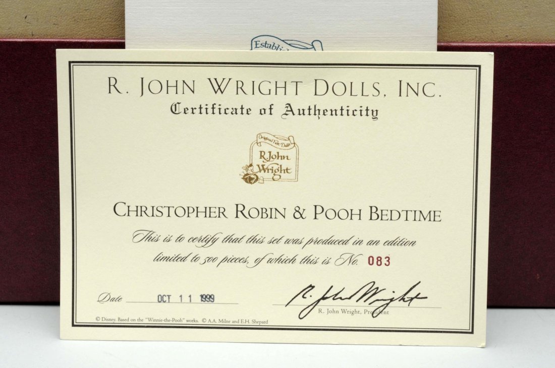 R. John Wright "Christopher Robin and Pooh Bedtime