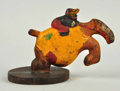 1920s Cast Iron Barney Google Horse Spark Plug