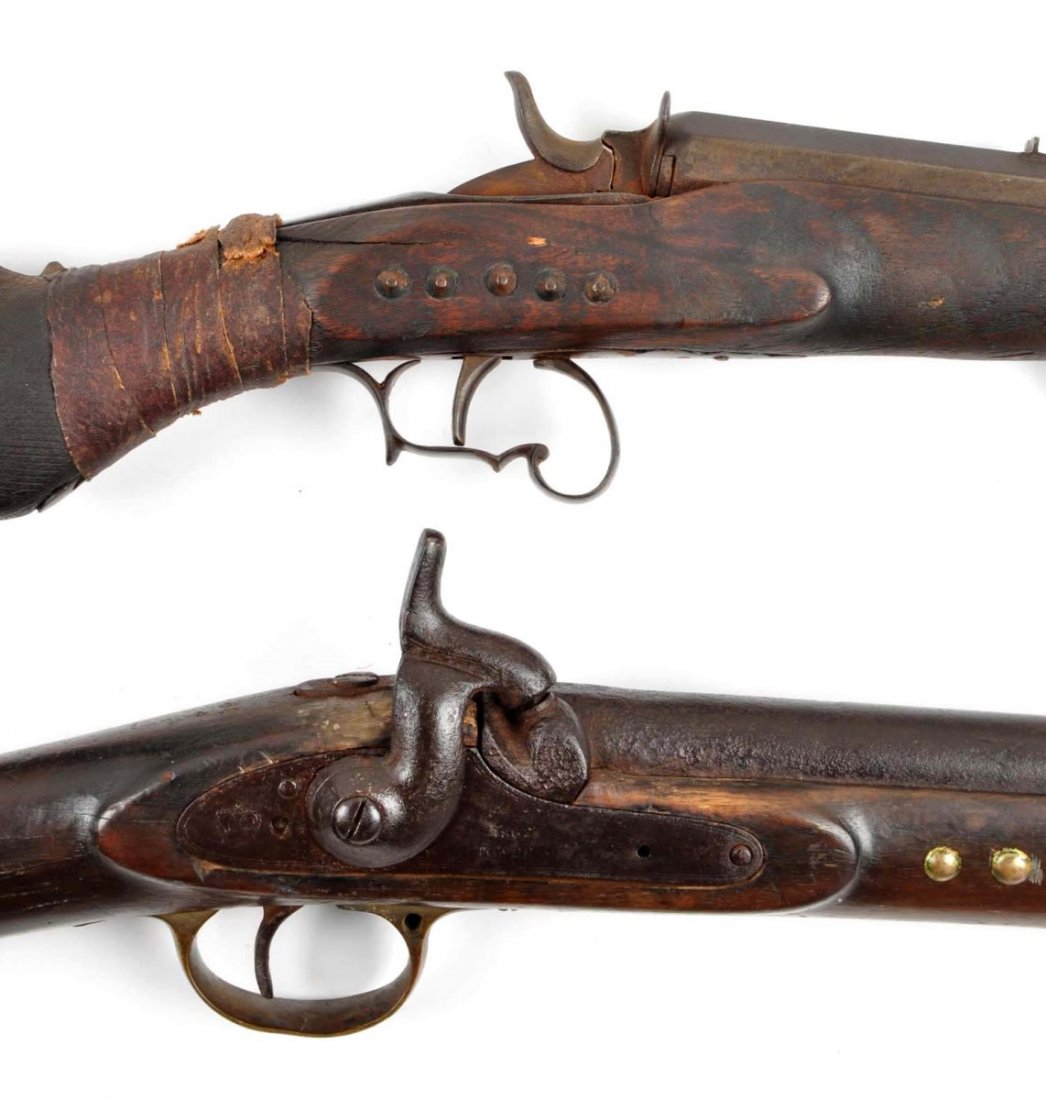 (A) Lot Of 2: Indian Decorated Firearms.