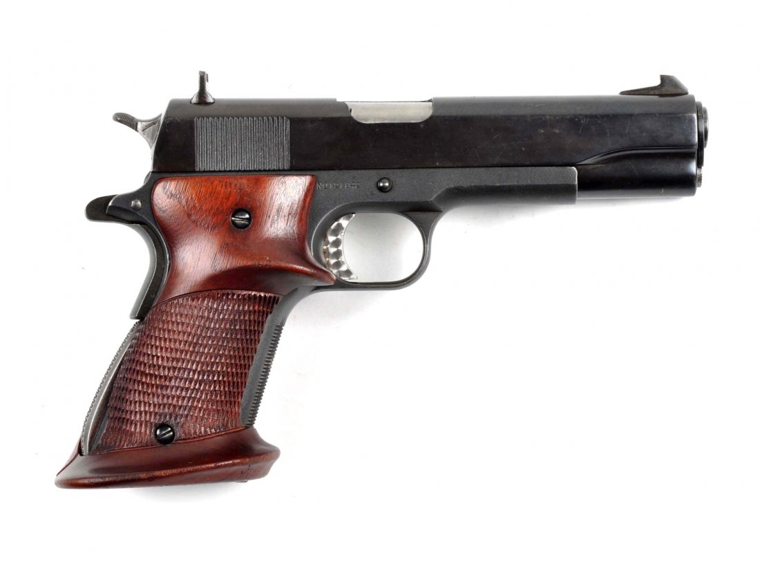 (C) Colt Model 1911 Custom Target Pistol.