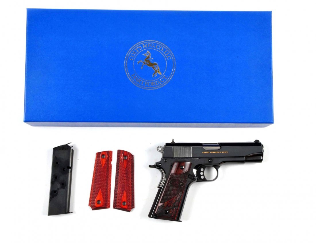 (m) Boxed Colt Combat Commander Semi Auto Pistol.