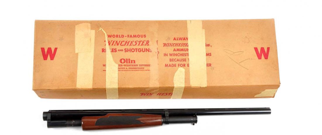 (m) Boxed Winchester Model 12 Hydro Coil Trap Gun.
