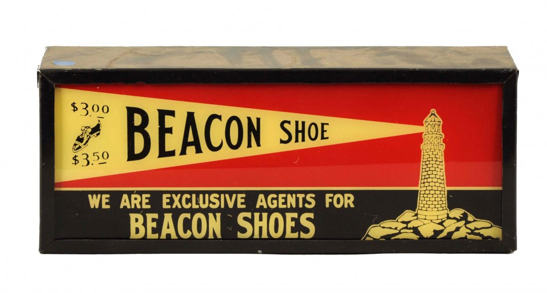 Beacon Shoes Lighted Sign. - Apr 23, 2016 | Dan Morphy Auctions in PA