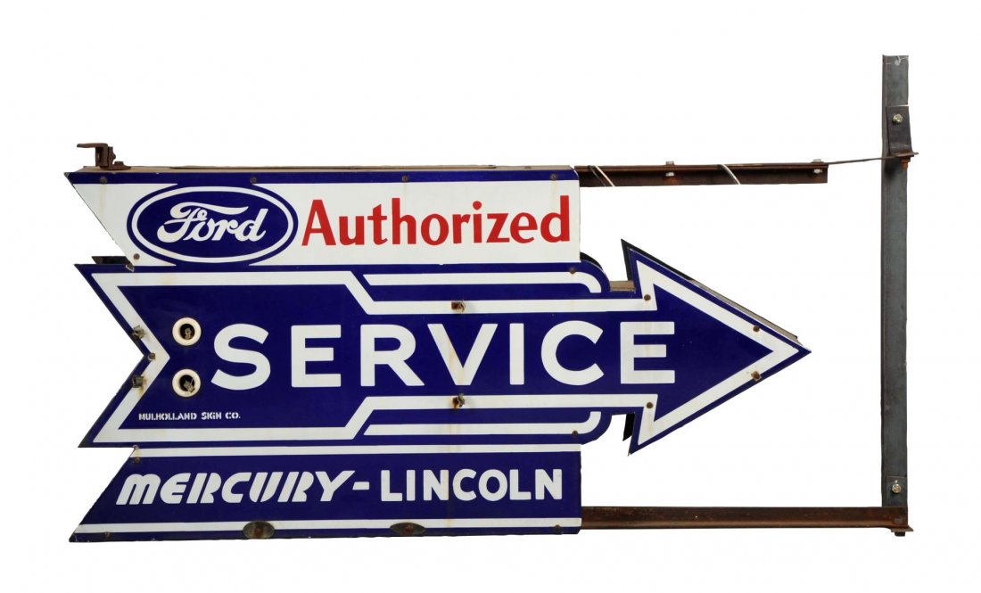 Ford Mercury-Lincoln Authorized Service Arrow Sign