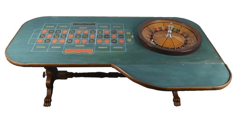 Roulette Table With Wheel