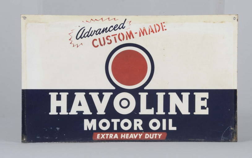 Havoline Motor Oil Single Sided Tin Sign