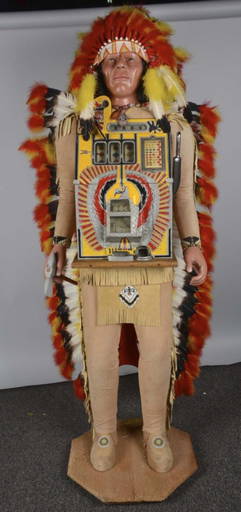 5¢ Dick Delong Indian Chief Slot Machine