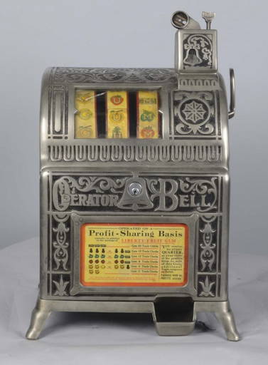 25¢ Caille Cast Iron Operator Bell Slot Machine
