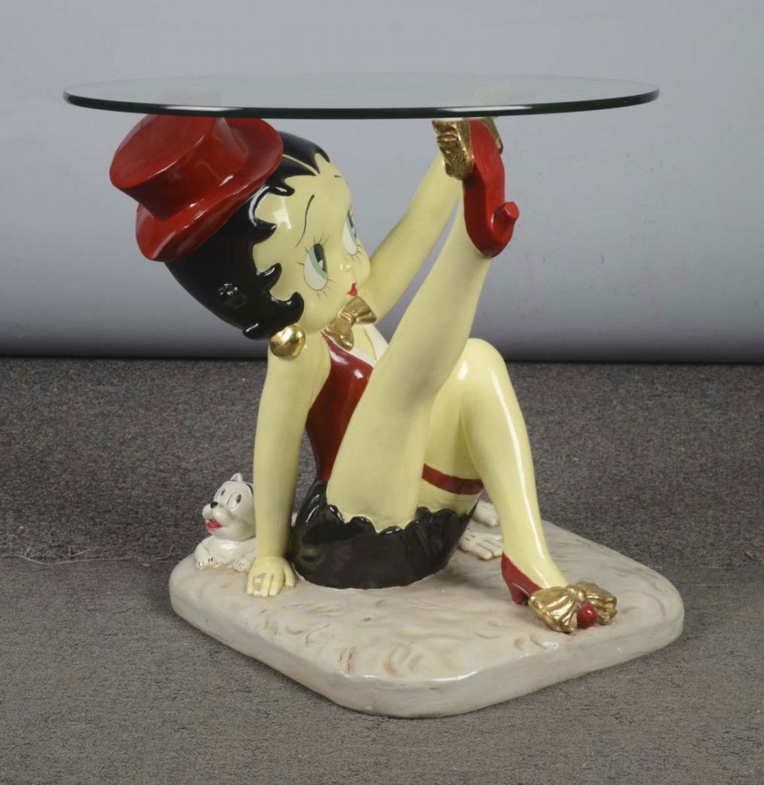 Betty Boop Figural End Table With Glass Top May 15 2016 Dan Morphy