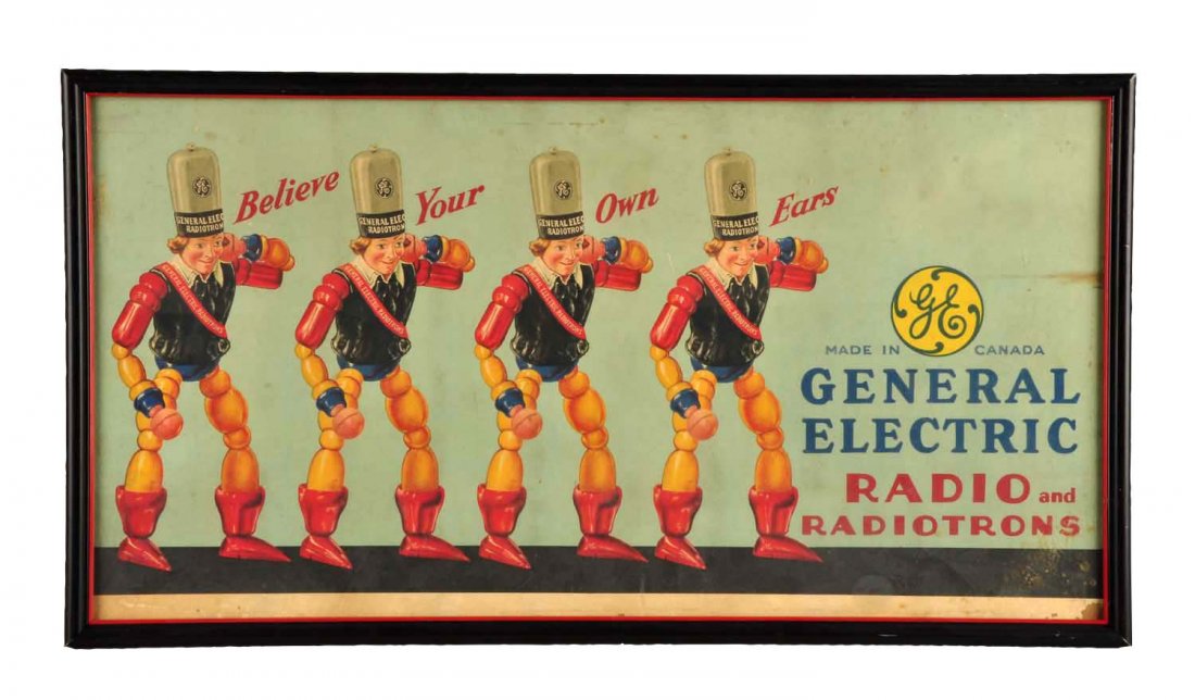 1920's General Electric Trolley Car Sign. - May 22, 2016 | Dan Morphy ...