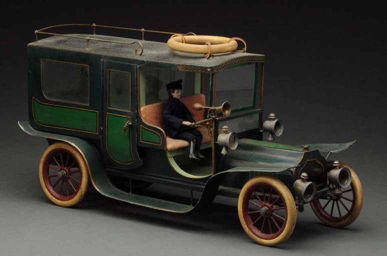 Early French Clockwork Limousine.