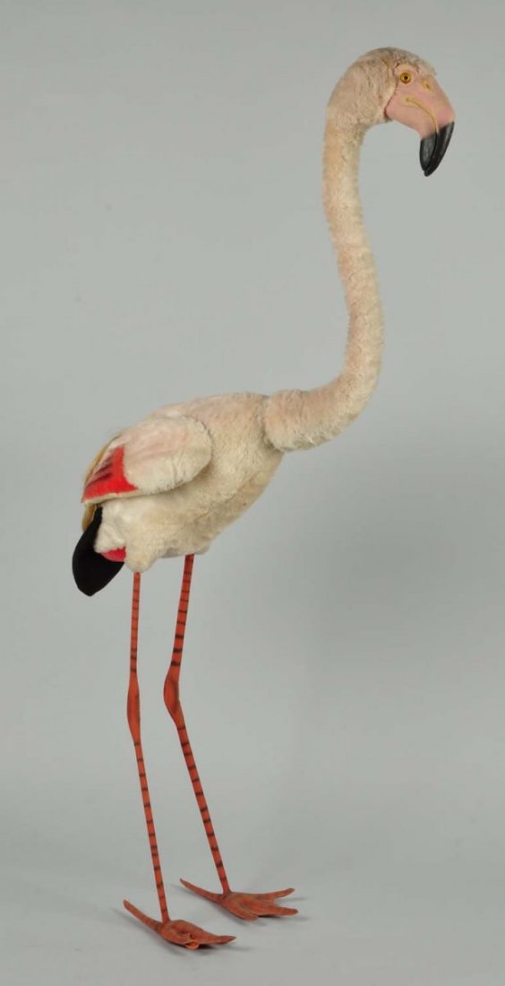 Incredibly Rare Steiff Studio Flamingo With IDs.