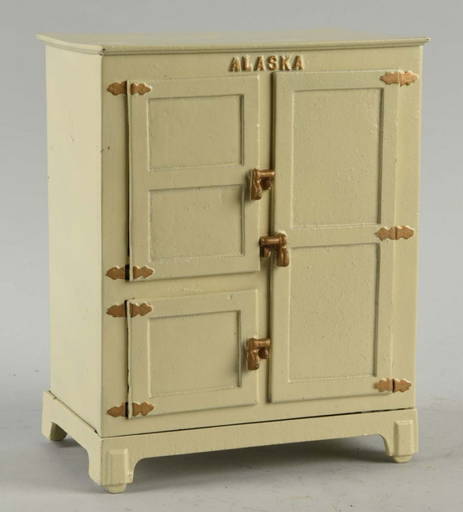 Hubley Cast Iron Alaska Refrigerator.