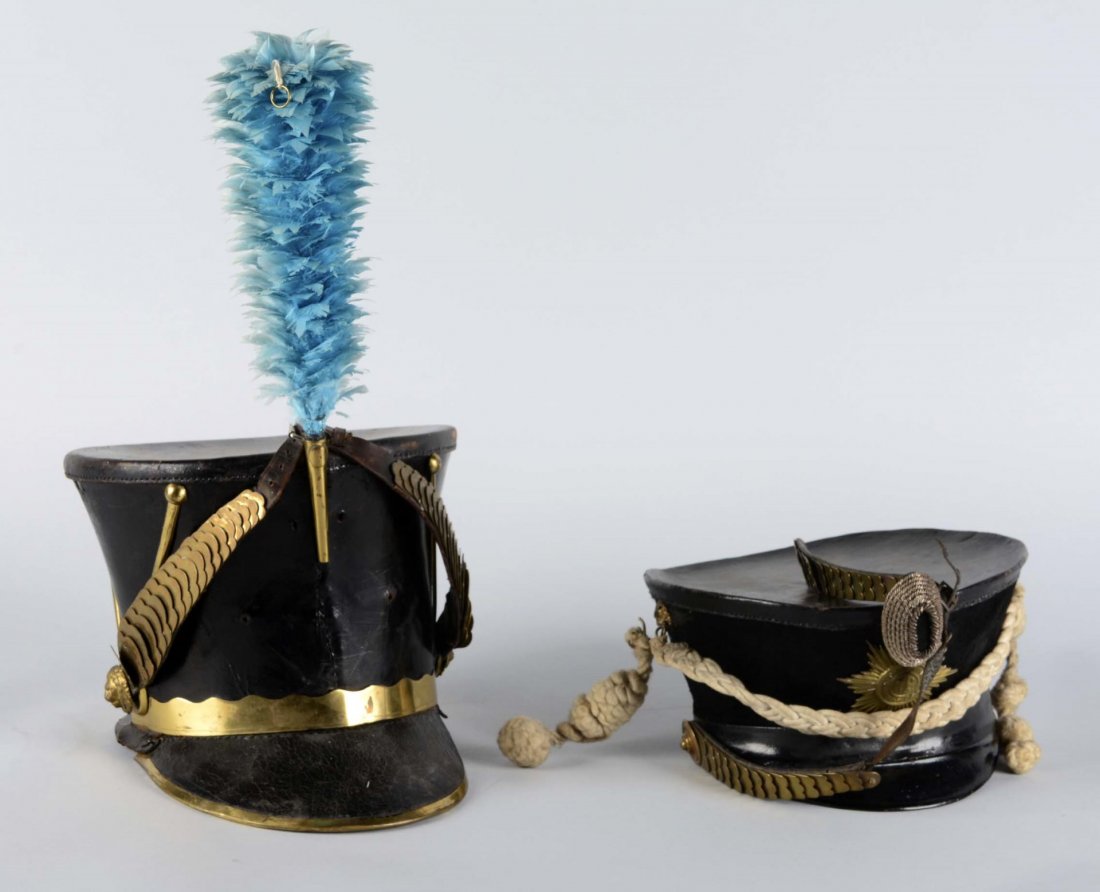 Lot Of 2: German Style Early 19th Century Shakos.