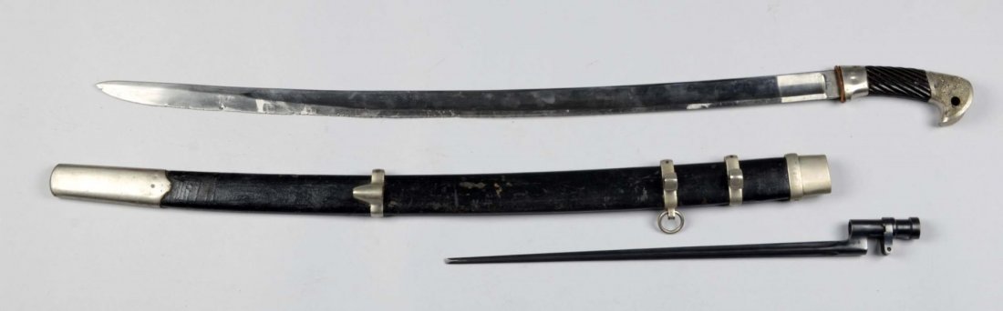 Soviet Shasqua with Scabbard and Bayonet.