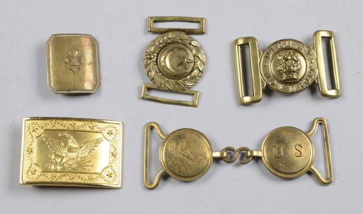 French Military Brass Belt Buckle