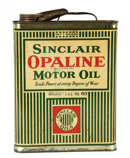 Sinclair Oils Striped Motor Oil One Gallon Can.