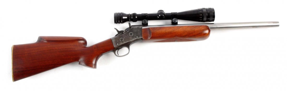 (A) Custom Rolling Block .222 Rifle.