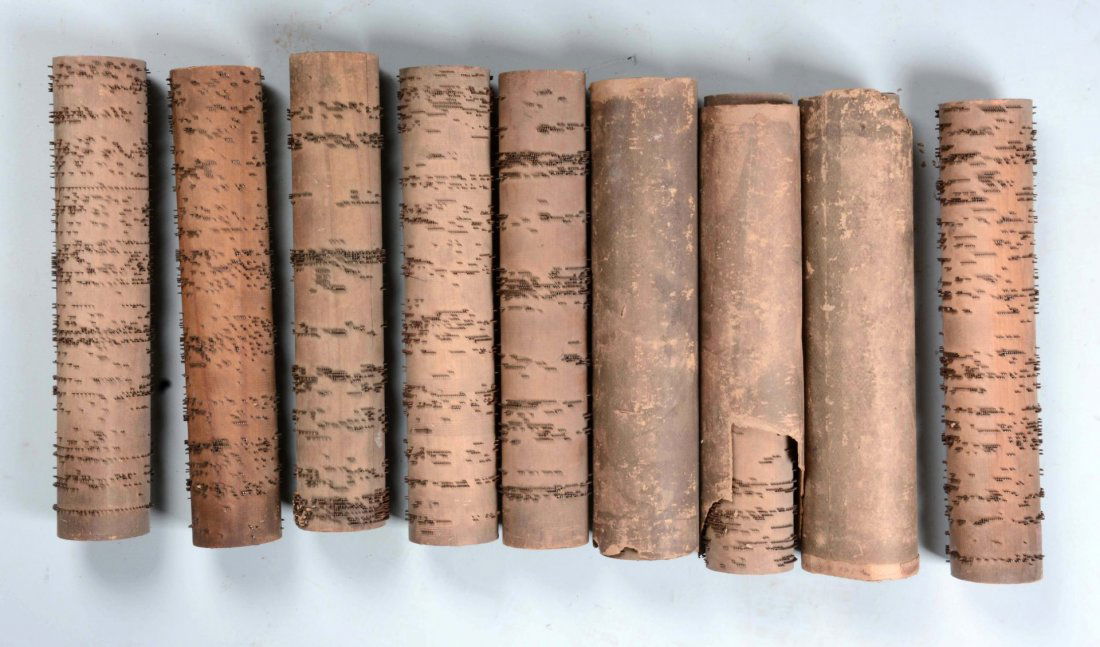 Lot Of 9: Grand Roller Organ Musical Cobs.