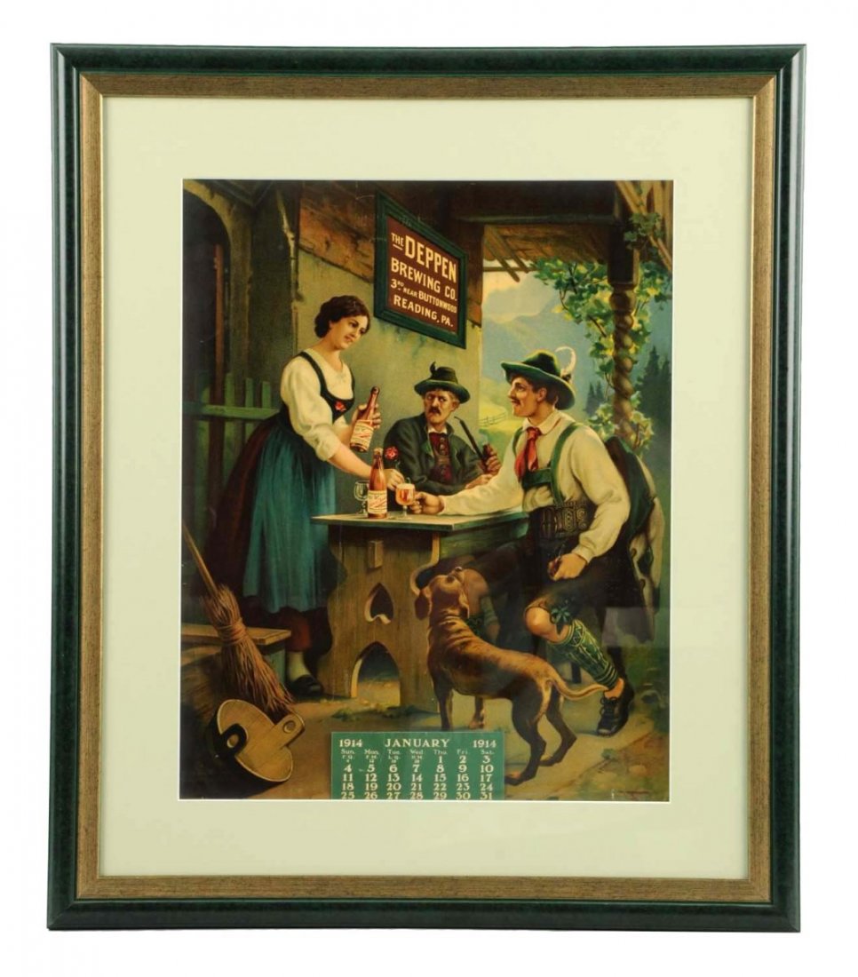 1914 Deppen Brewing Co Advertising Calendar.