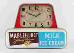 Pine State Ice Cream & Milk Clock - Jun 01, 2013 | Meissner's Auction ...