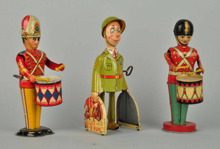 Lot Of 3: Tin Wind-Up Soldier Drummers. - Aug 26, 2016 | Dan Morphy ...
