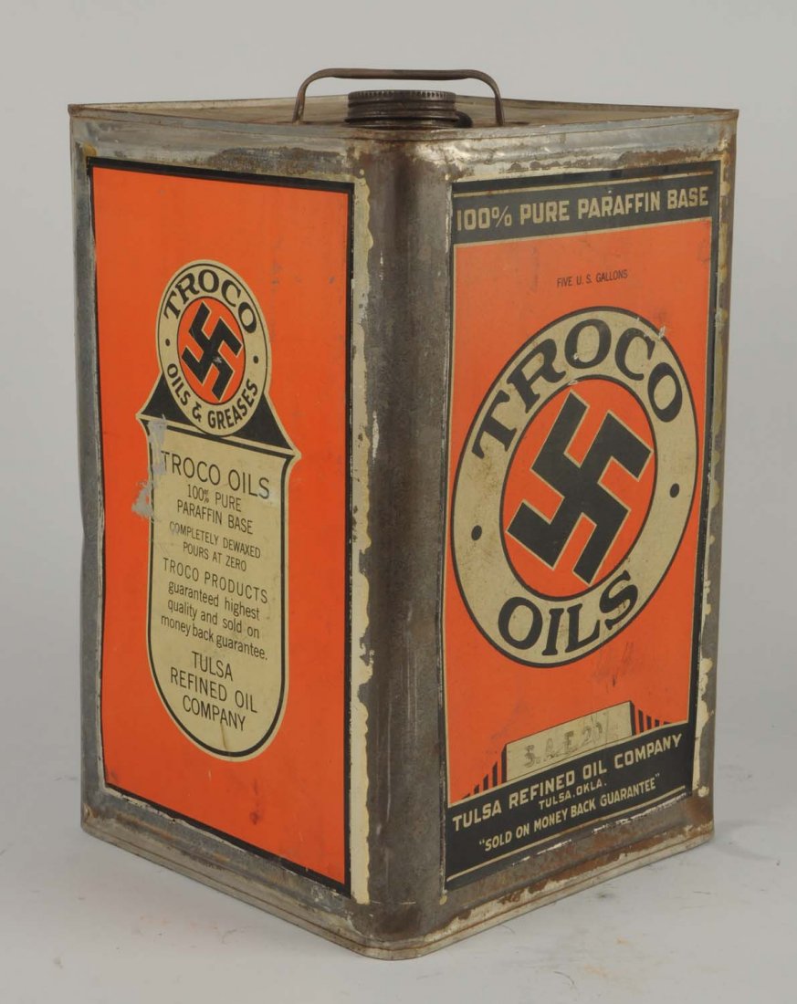 Troco Oils Five Gallon Can.